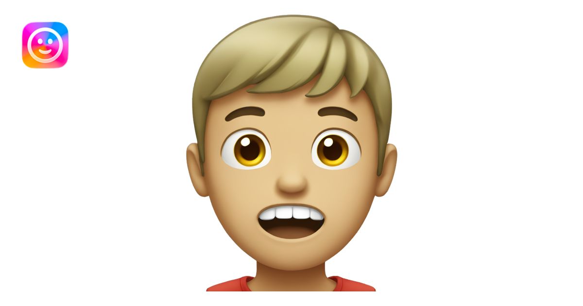 Boy with bad breath emoji | AI Emoji Generator