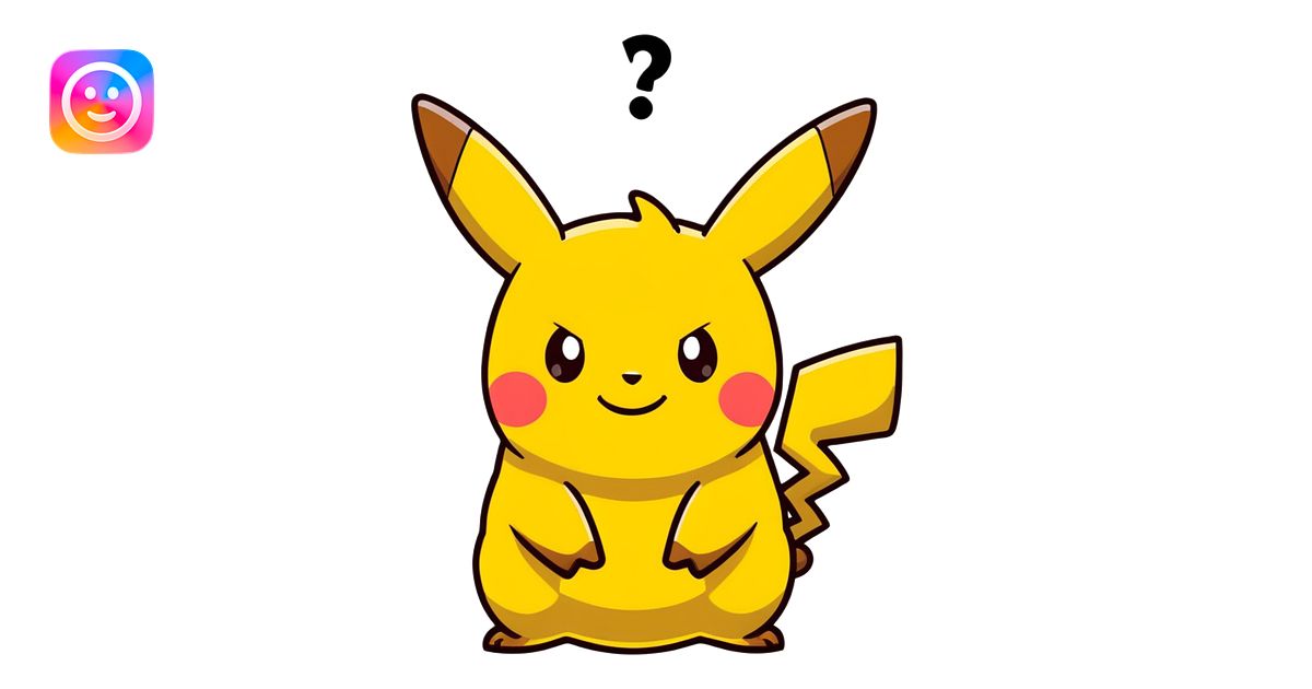 cartoon Pikachu with poop emoji image | AI Emoji Generator