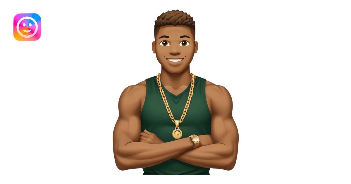 Giannis “Flex” meme emoji | AI Emoji Generator