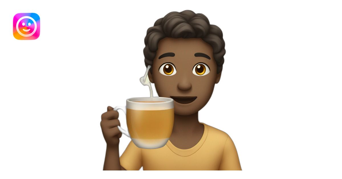 Drinking tea emoji | AI Emoji Generator