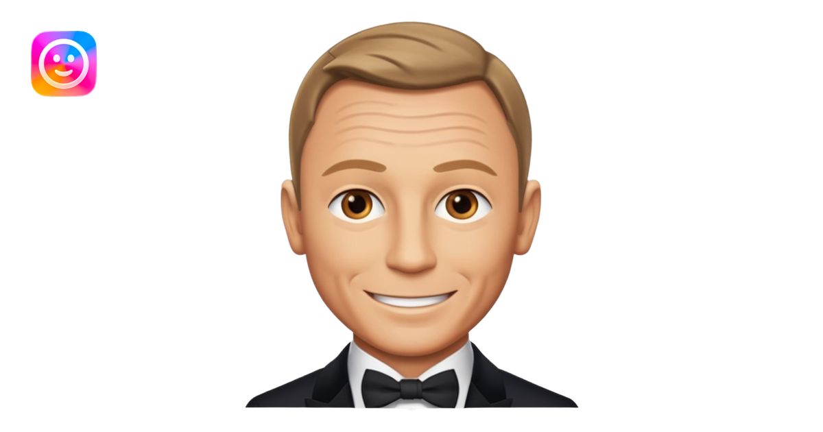James Bond exactly similar to daniel craig emoji | AI Emoji Generator