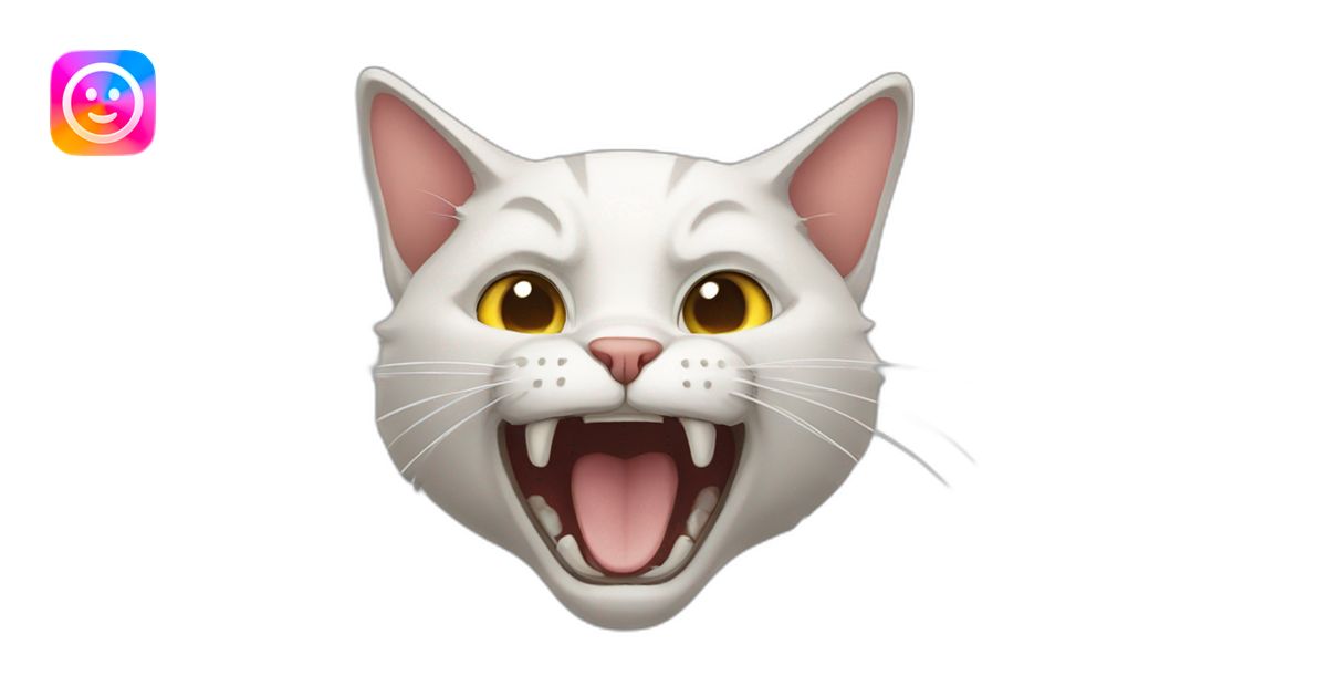 Nasty Cat emoji | AI Emoji Generator