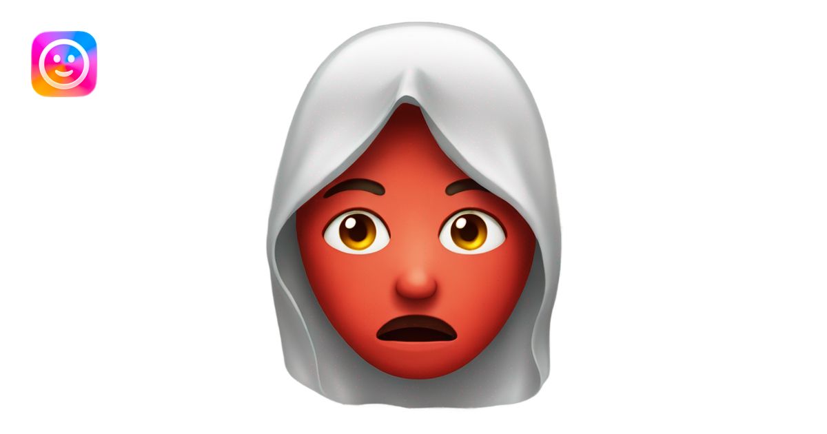 Crying red tears emoji | AI Emoji Generator