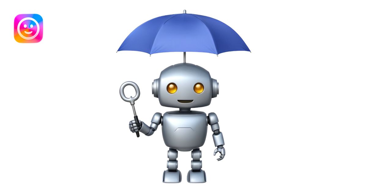 I want an emoji representing AI and insurance emoji | AI Emoji Generator