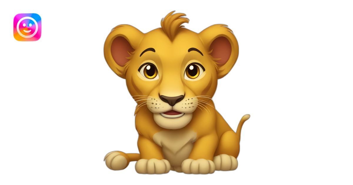 Simba emoji | AI Emoji Generator