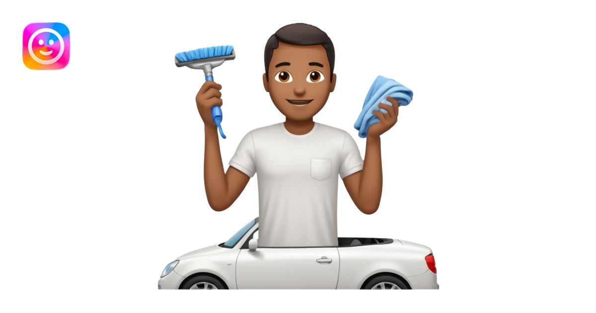 car washer black man emoji | AI Emoji Generator