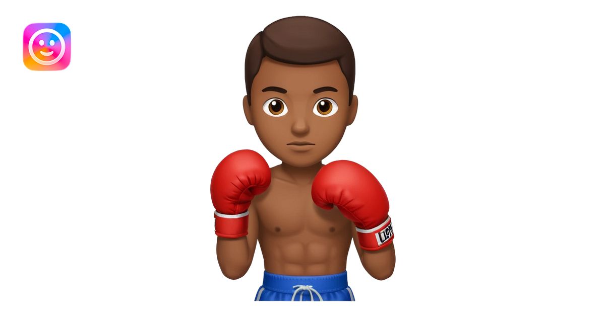 athlete in boxing gloves emoji | AI Emoji Generator