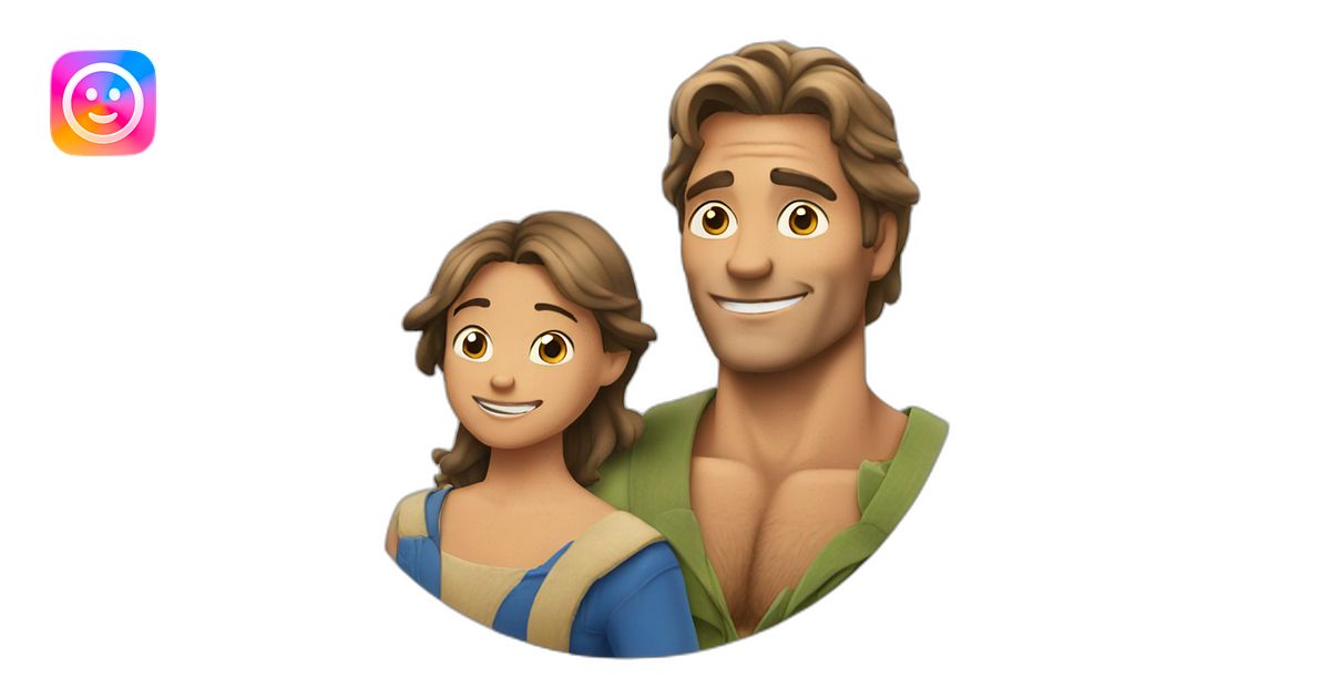 Father of the year Tarzan dad emoji | AI Emoji Generator