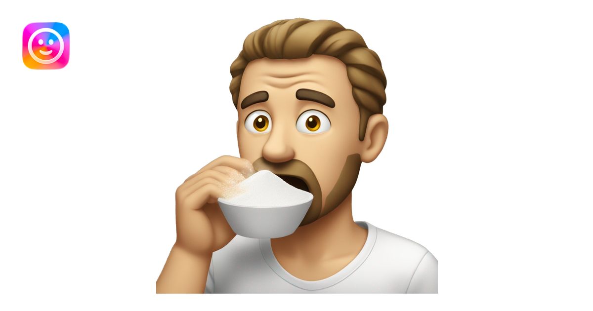 guy smelling flour emoji | AI Emoji Generator