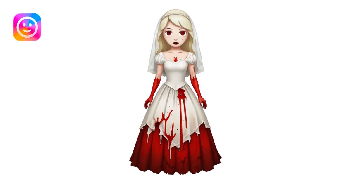 bloody bride dress emoji | AI Emoji Generator
