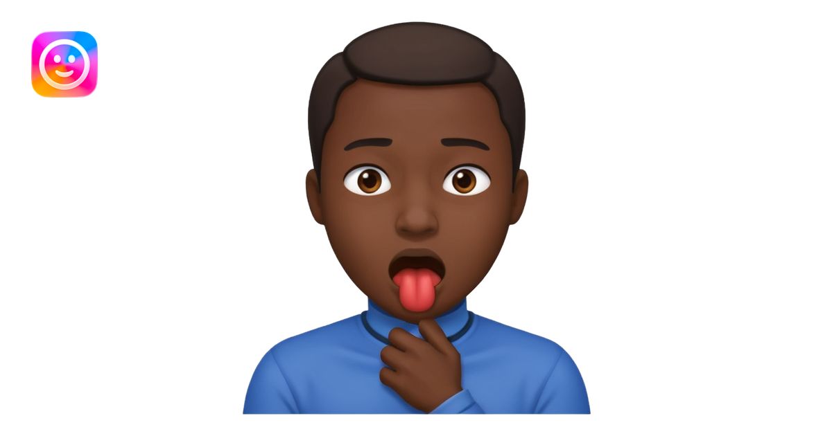 a person doing the choking emote emoji | AI Emoji Generator
