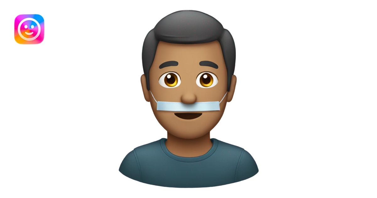 Father with mask emoji | AI Emoji Generator