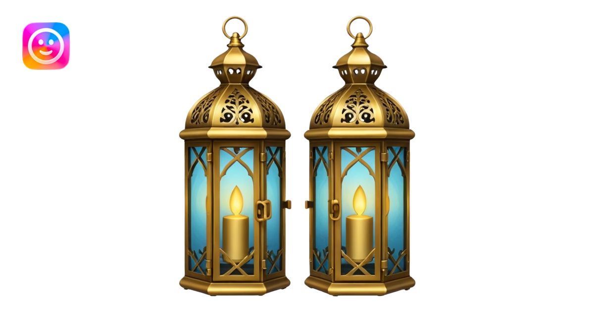 Brass gothic lantern emoji | AI Emoji Generator