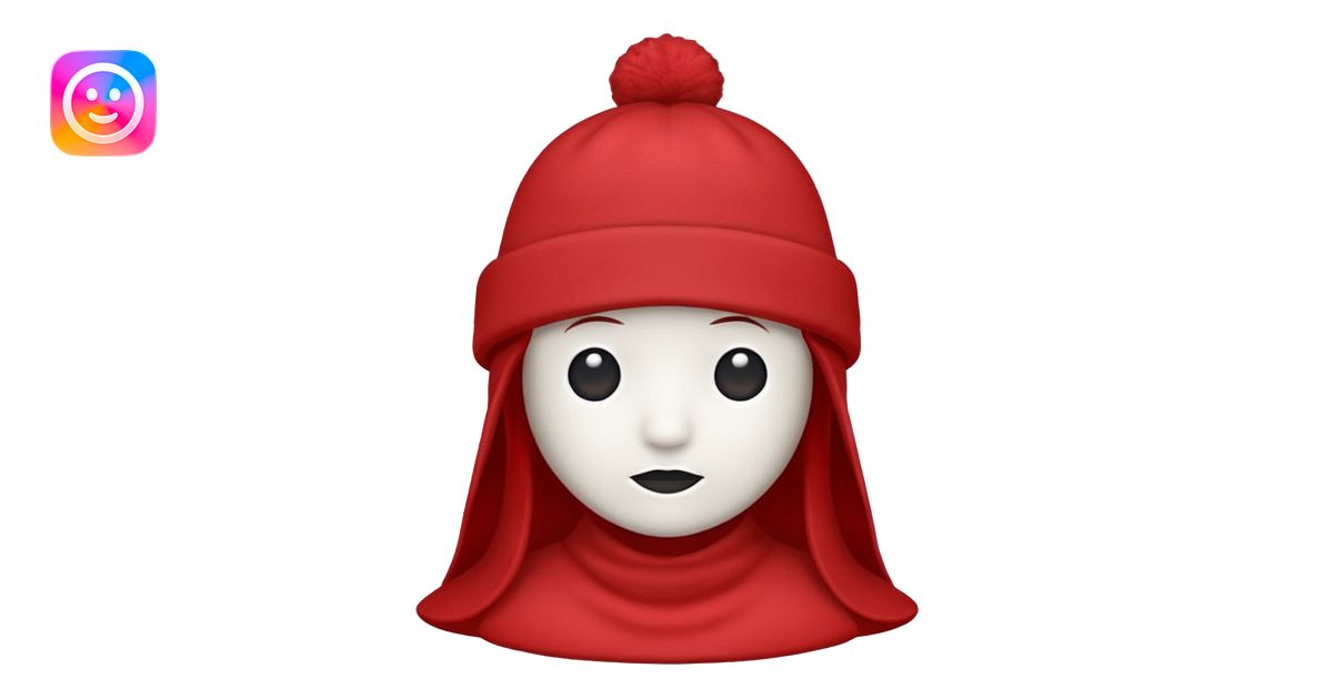 Red hat that says "I AM IN A CULT" in white text emoji | AI Emoji Generator