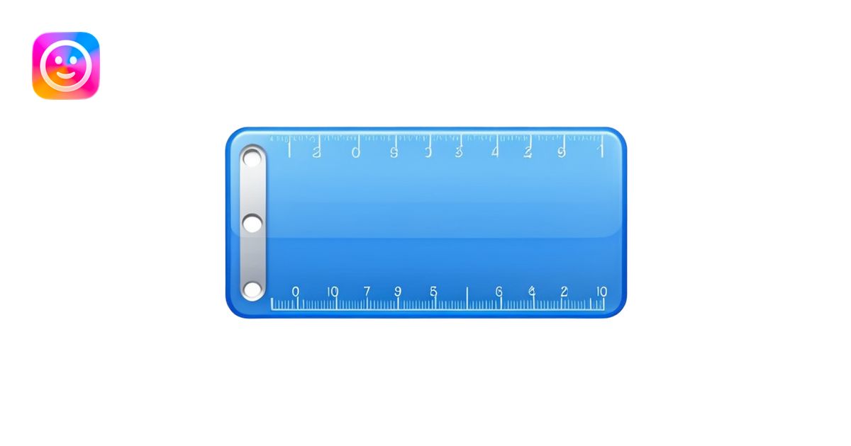 blue ruler emoji | AI Emoji Generator
