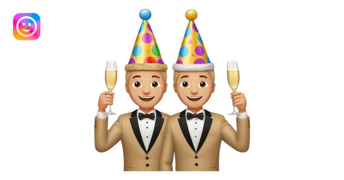 happy man raising two bottles of champagne emoji | AI Emoji Generator