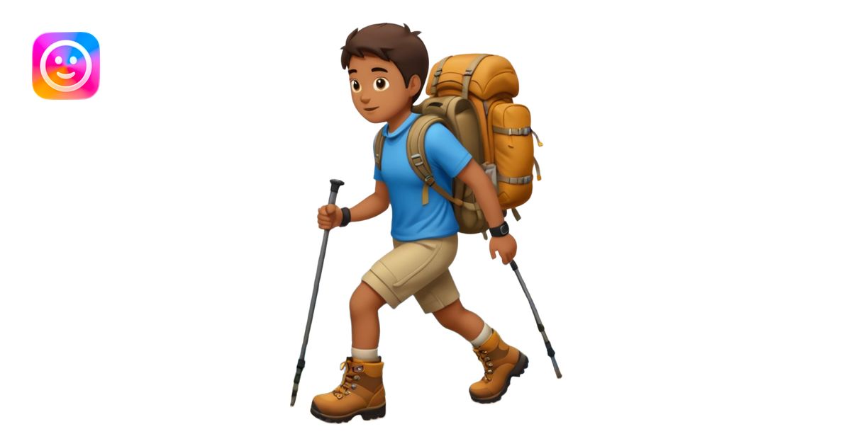 trekking emoji | AI Emoji Generator