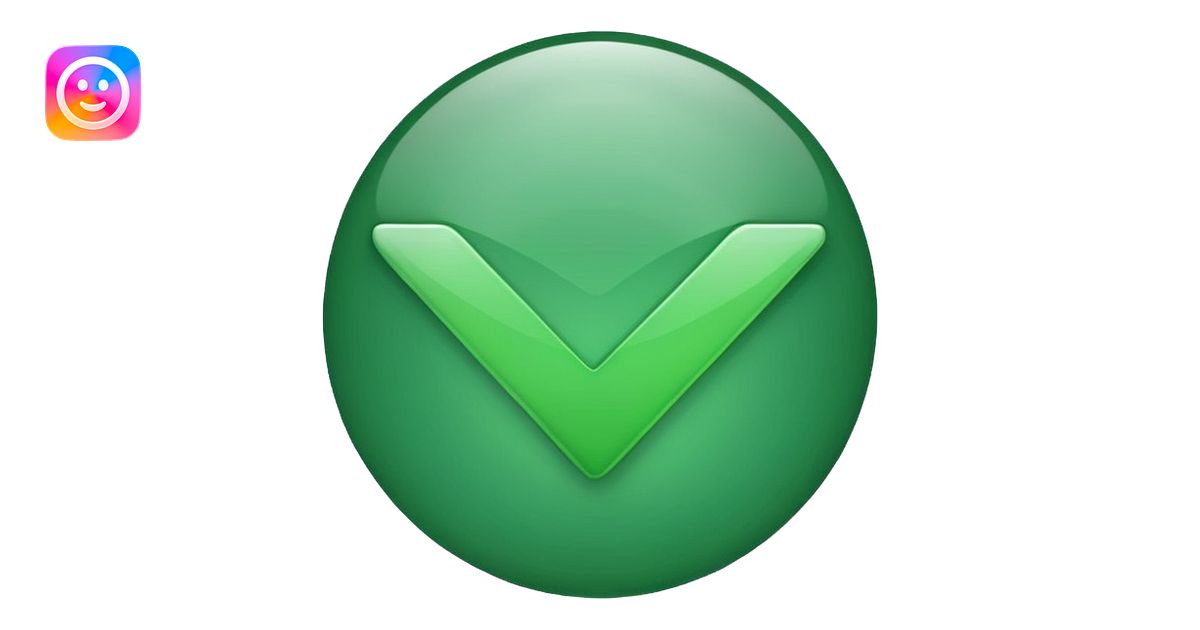 green check mark emoji | AI Emoji Generator