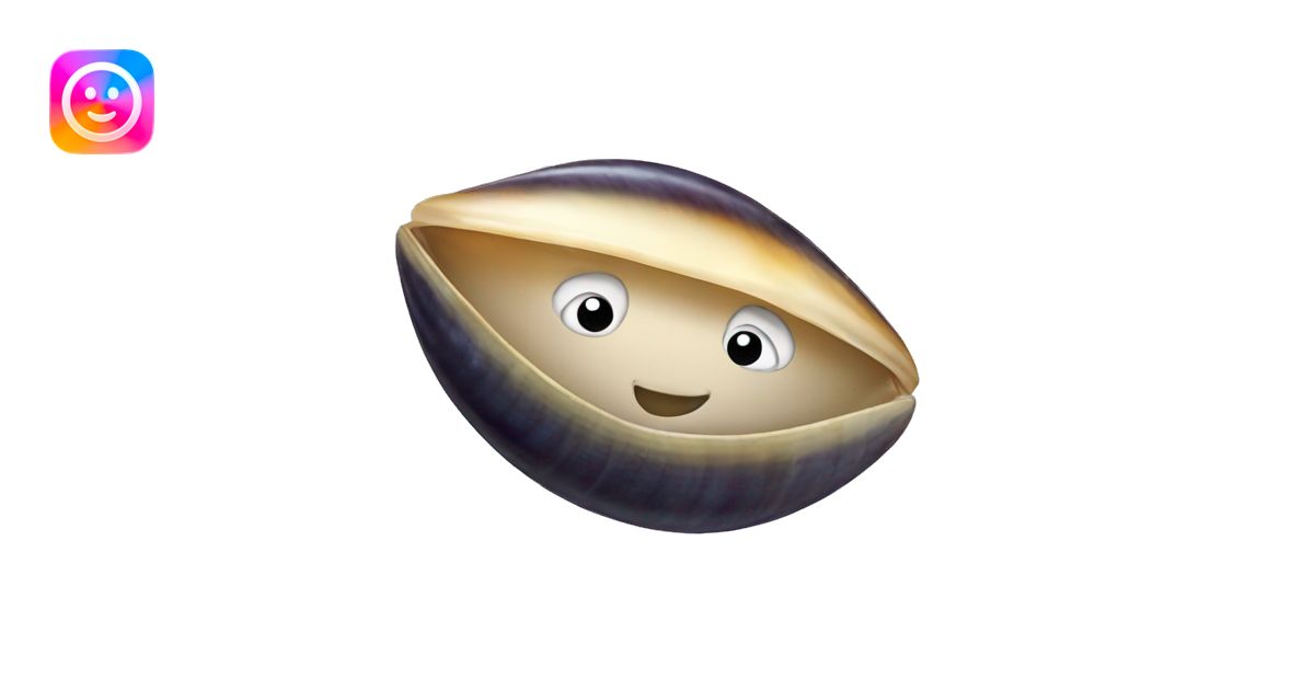 mussel smiling emoji | AI Emoji Generator