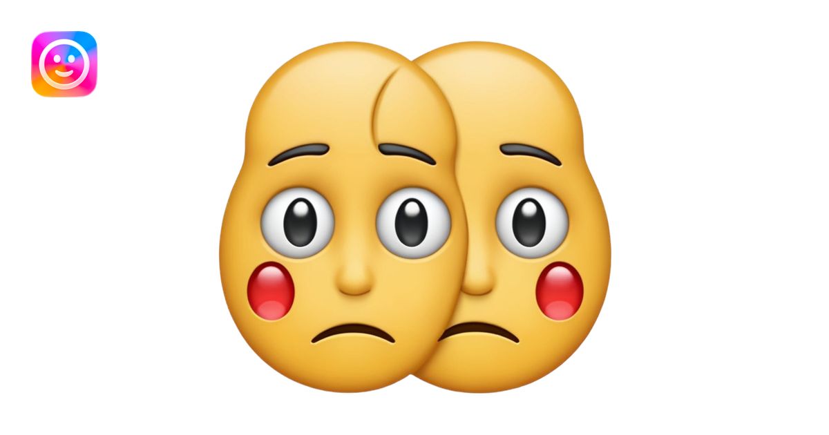 two emojis not happy stuck together emoji | AI Emoji Generator