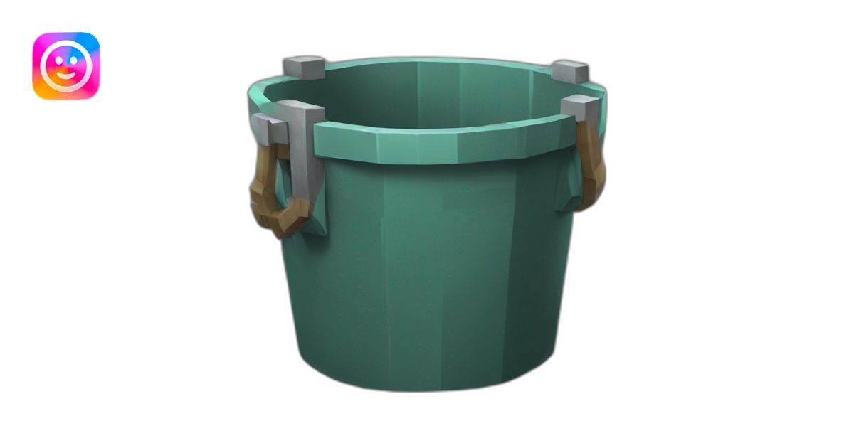 Minecraft bucket emoji | AI Emoji Generator