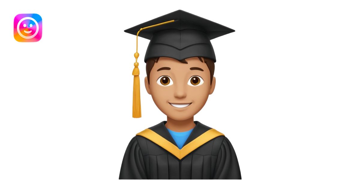 young university graduate emoji | AI Emoji Generator