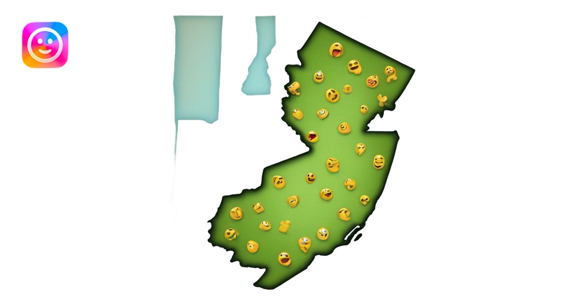 The state of New Jersey map emoji | AI Emoji Generator