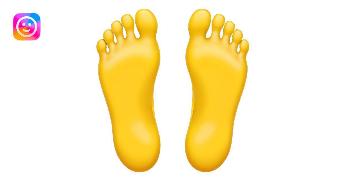 Feet yellow emoji emoji | AI Emoji Generator