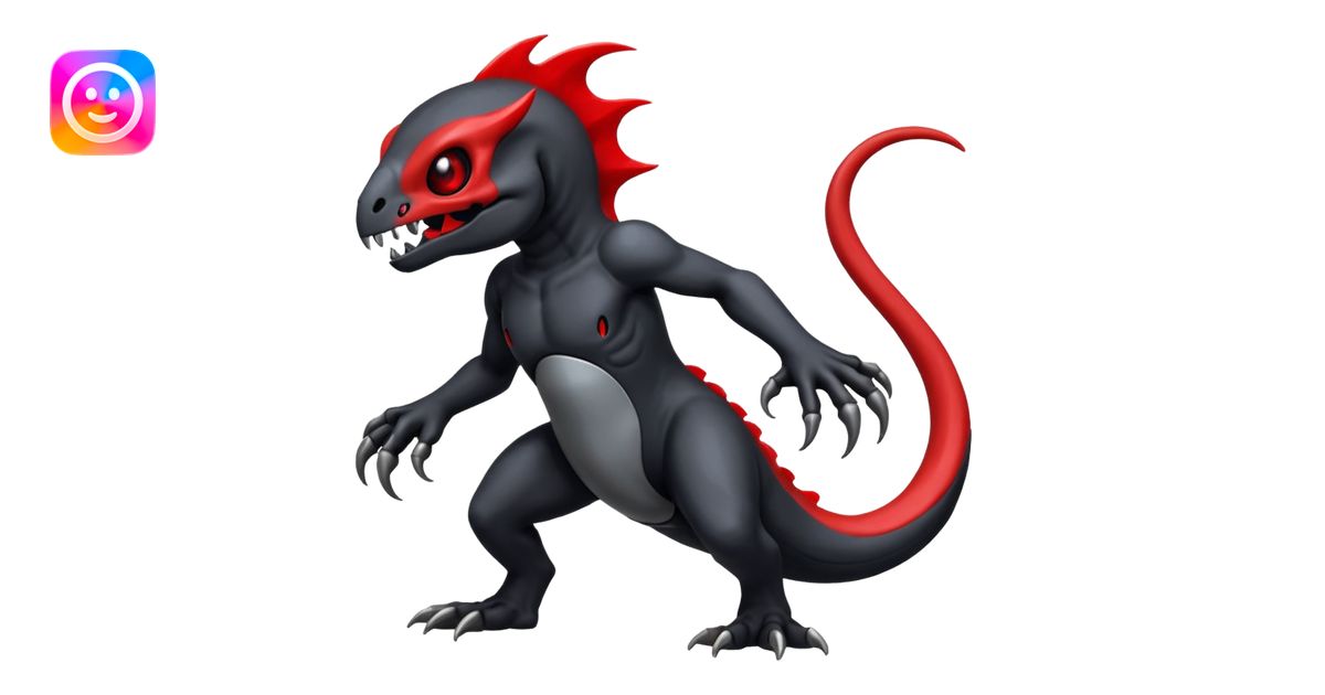 Shiny Evil Duskull-Salandit-Fakémon-hybrid-creature (full body) emoji ...