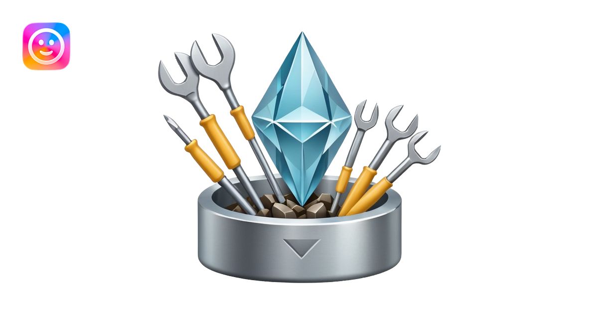 diamond cutting plant emoji | AI Emoji Generator