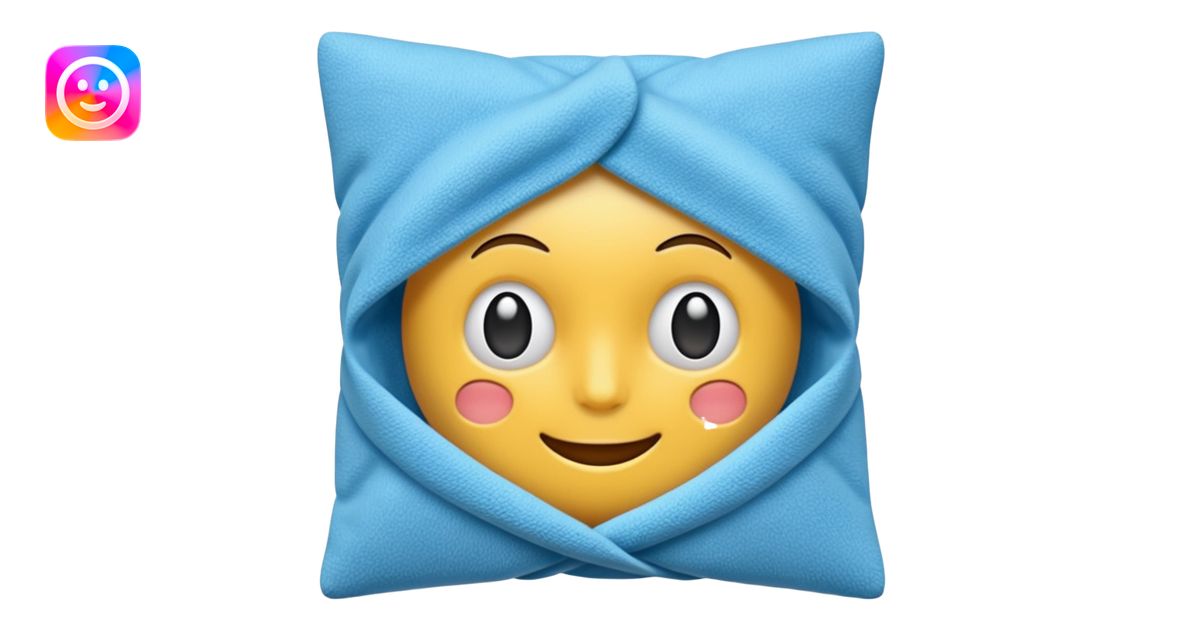 blue microfiber cloth cleaner emoji | AI Emoji Generator
