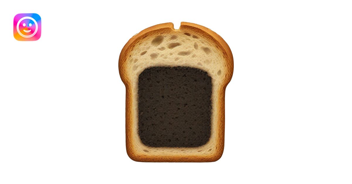 a glass with a slice of black bread on top emoji | AI Emoji Generator