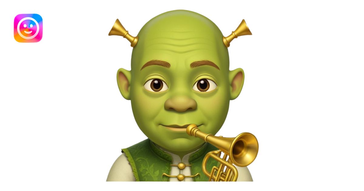 shrek sans cheveux et deux petites oreilles en trompettes une sur ...
