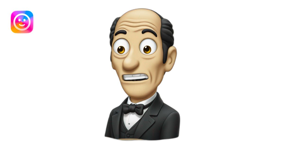 Abe from simpsons shouts at JIRA emoji | AI Emoji Generator