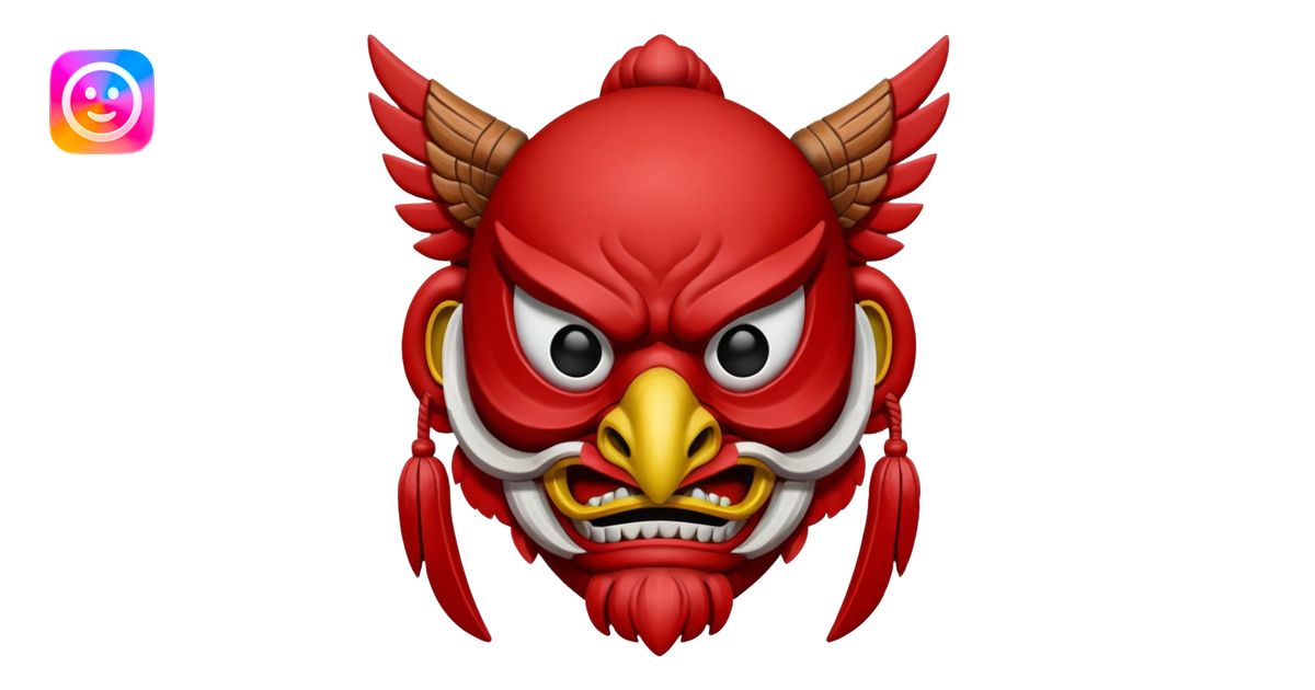 Tengu Mask emoji | AI Emoji Generator