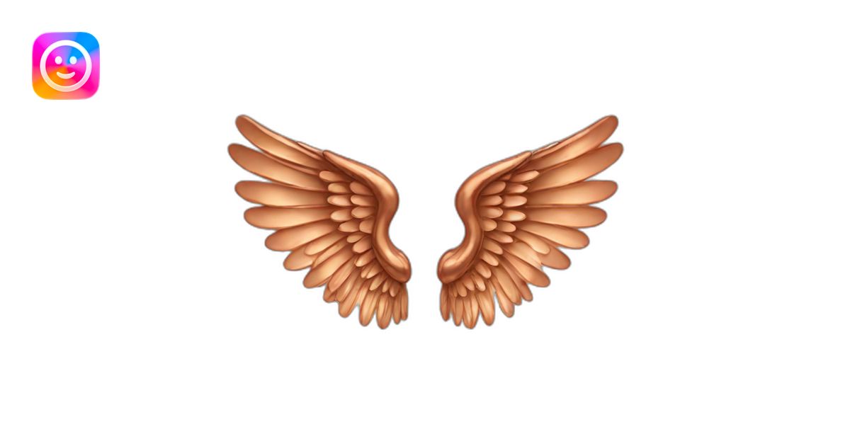 copper-ANGEL-wing emoji | AI Emoji Generator