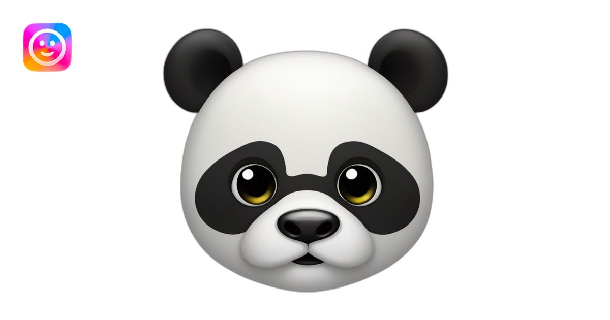 panda mustache emoji | AI Emoji Generator