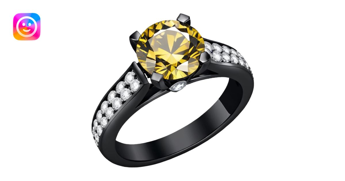 black band engagement ring emoji | AI Emoji Generator