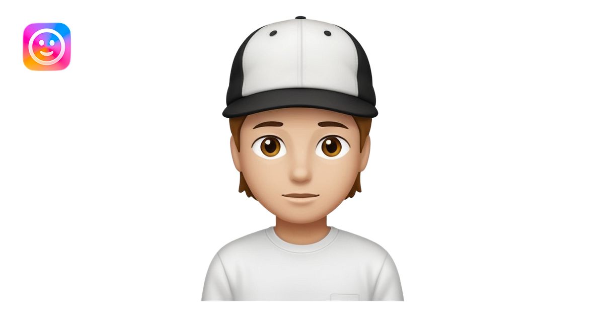 Creme un emoji con gorra hacia tras como cholo emoji | AI Emoji Generator