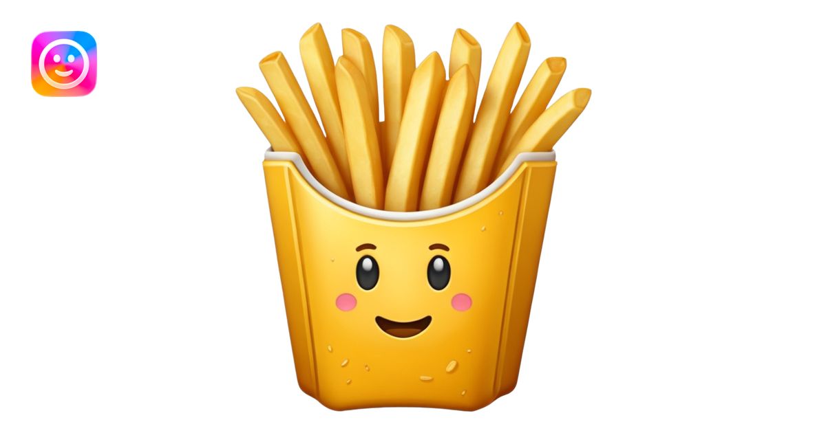 just french fries with nothing on the box emoji | AI Emoji Generator
