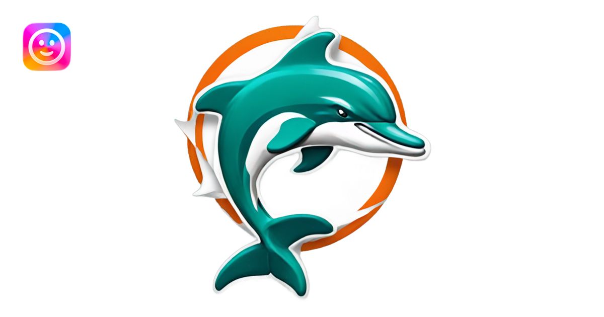 Miami Dolphins Logo emoji | AI Emoji Generator