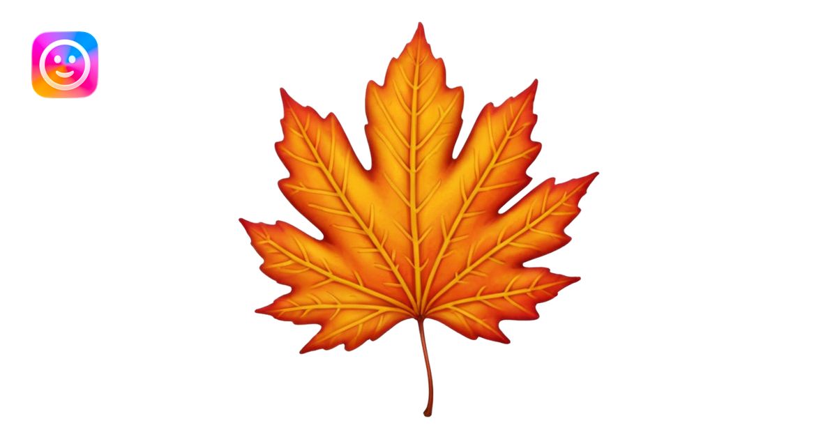 emoji of fall leaf emoji | AI Emoji Generator