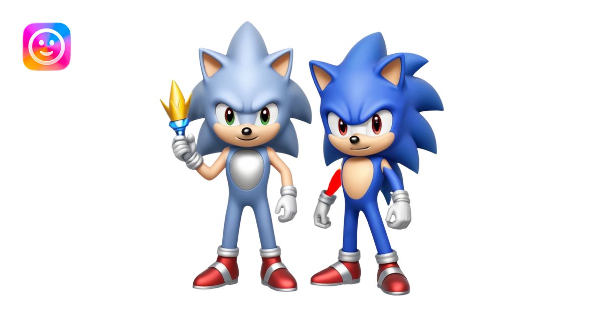 Sonic the hedgehog: Silver the hedgehog emoji | AI Emoji Generator
