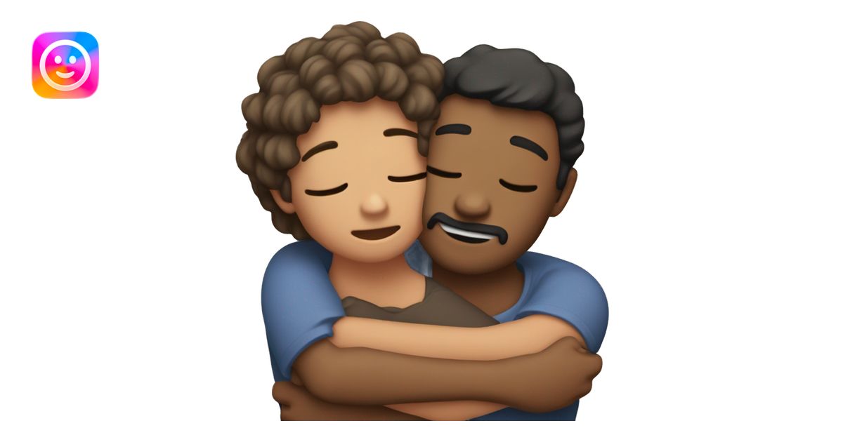 throuple hugging emoji | AI Emoji Generator