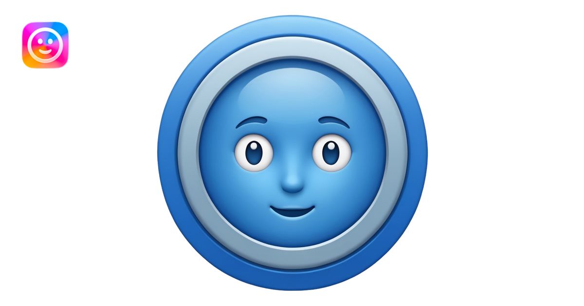 Blue mark emoji | AI Emoji Generator