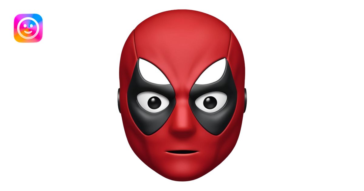Deadpool solo la mascara como emoji emoji | AI Emoji Generator
