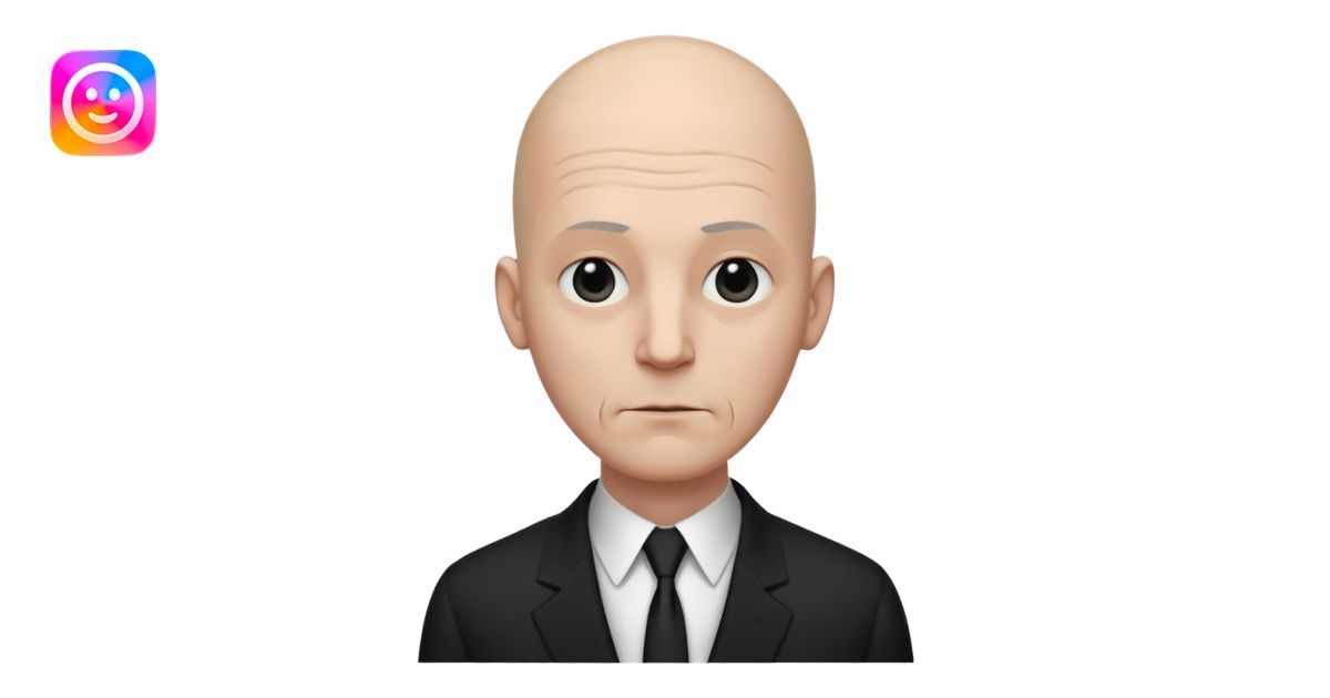 Extremely tall, pale gray-skinned man with a bald head, heavy brow ...