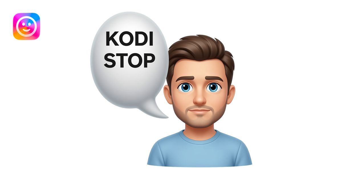 discord emoji with picture of bored person saying KODI STOP emoji | AI ...