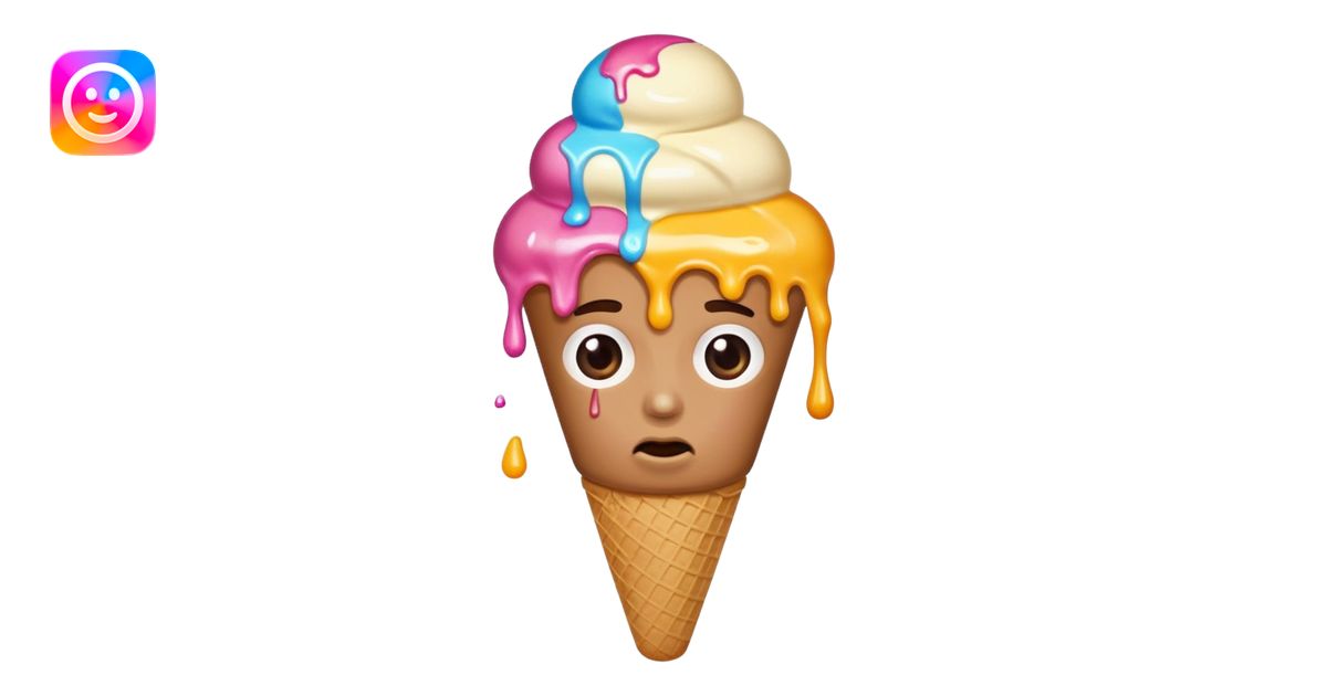 A person getting a ice cream but the ice cream is corrupted emoji | AI ...