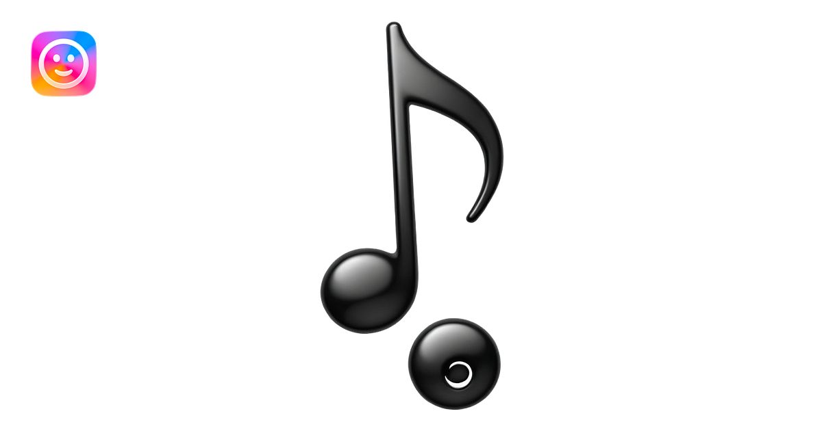 black music note emoji | AI Emoji Generator